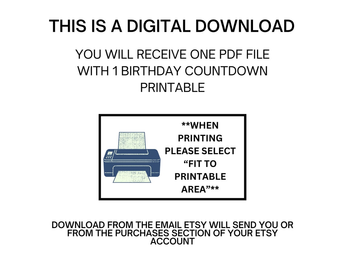 Birthday Countdown for Child Calendar Countdown for Birthday Coloring ...