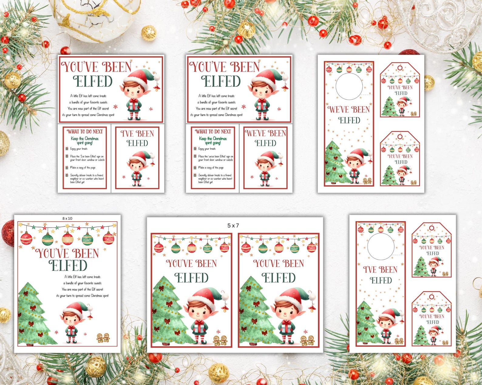 You've Been Elfed, Elf Kit Printable, We've Been Elfed, Elf Your ...