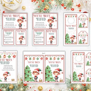 You've Been Elfed, Elf Kit Printable, We've Been Elfed, Elf Your ...