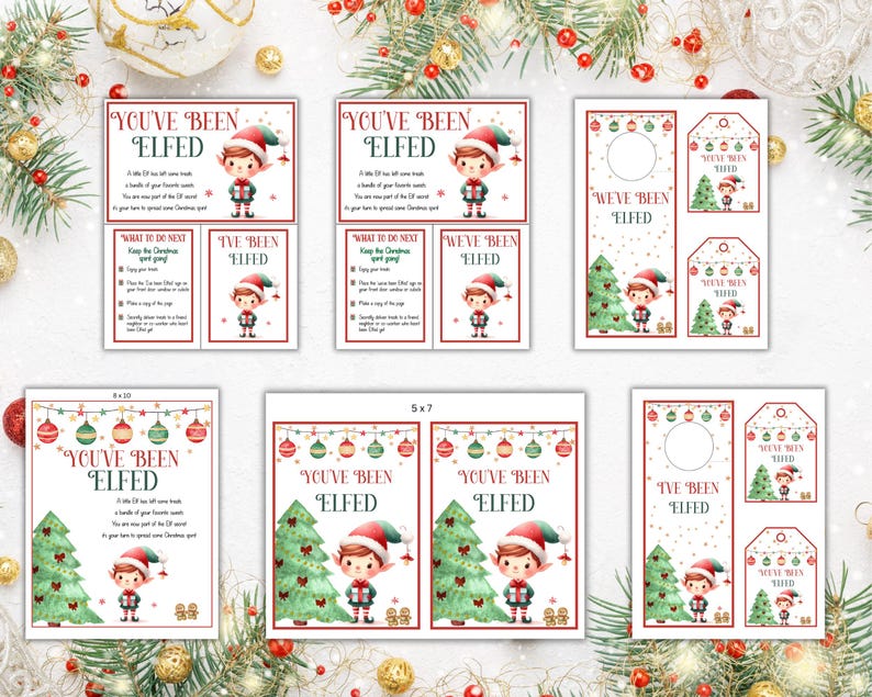 You've Been Elfed, Elf Kit Printable, We've Been Elfed, Elf Your ...