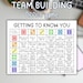Get to Know You Team Building Office Games Conversation Starter Group ...