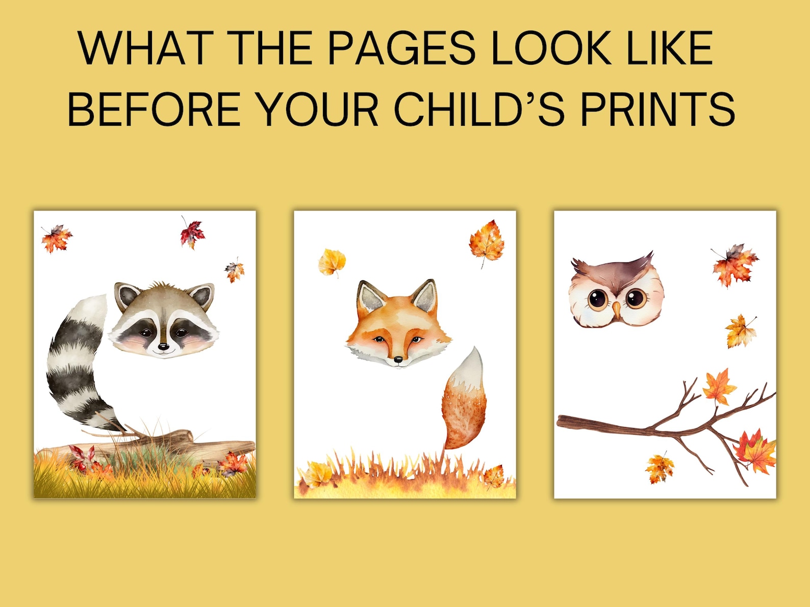 Fall Handprint Art, Woodland Animal Handprint Craft Preschool Activity ...