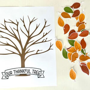 Gratitude Tree Activity, Kids Thanksgiving Activity, Thanksgiving ...