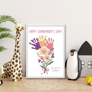 Grandparent's Day Handprint Craft, Grandparent's Day Craft, DIY Gift ...