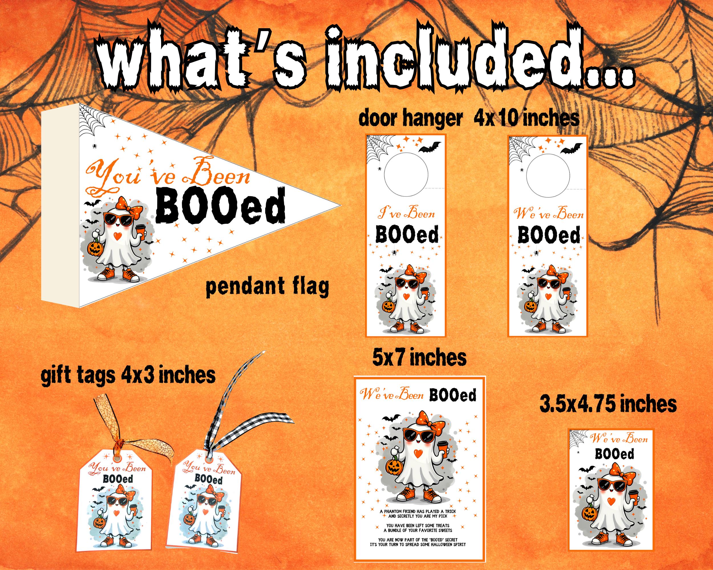 You've Been Booed Kit, Halloween Boo Basket, Boo Basket Tag, Boo Box ...