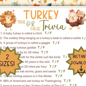 Turkey Trivia, Thanksgiving Trivia Game, Classroom Games, Turkey Quiz ...