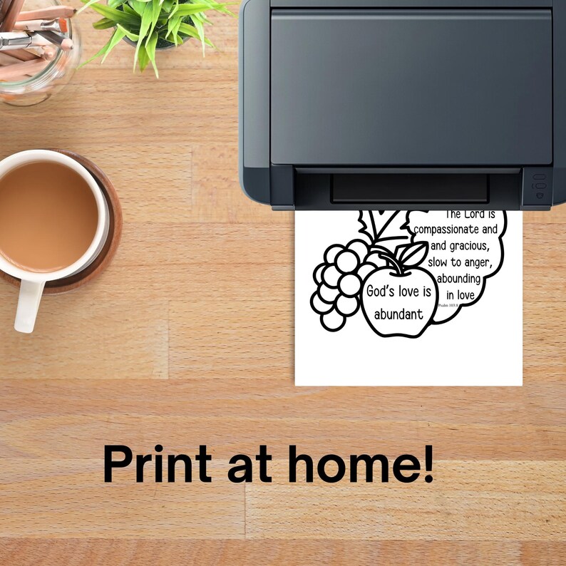 Bible Verse Coloring Activity Sunday School Craft Christian Fall Kids ...