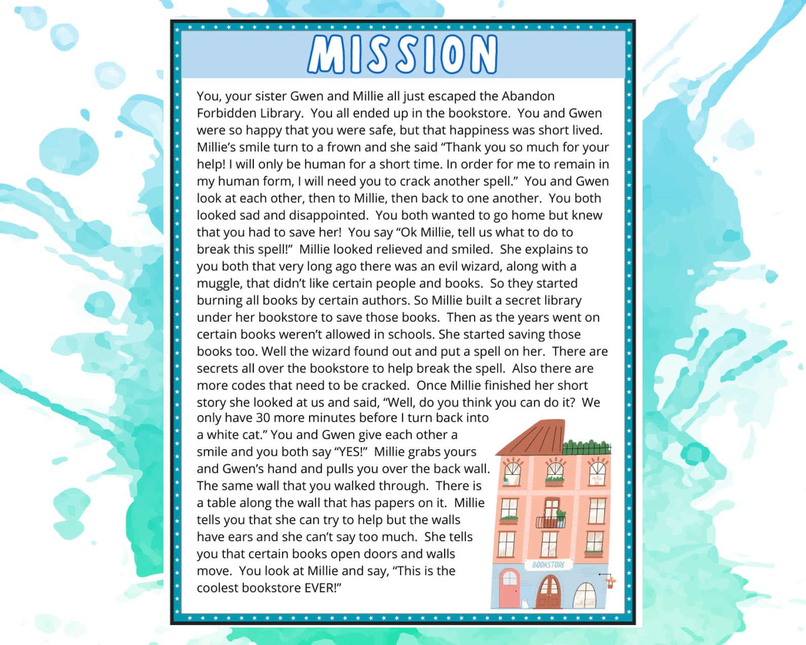 Escape Room for Kids, Printable Escape Room Kit, Library Escape Room ...