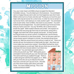 Escape Room for Kids, Printable Escape Room Kit, Library Escape Room ...