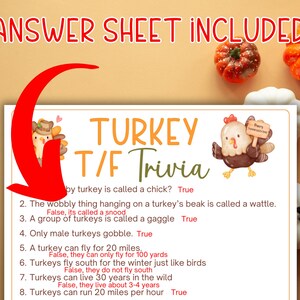 Turkey Trivia, Thanksgiving Trivia Game, Classroom Games, Turkey Quiz ...