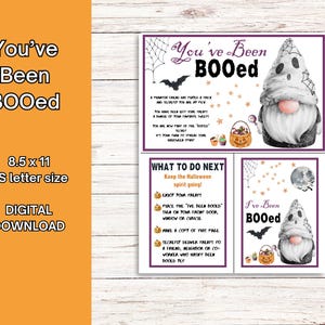 You've Been Booed Kit, Halloween Boo Basket, Boo Basket Tag, Boo Box ...