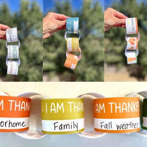 Thanksgiving Gratitude Paper Chain, Family Thanksgiving Activity ...