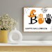 Halloween Handprint Craft, Halloween Craft, Halloween Preschool ...