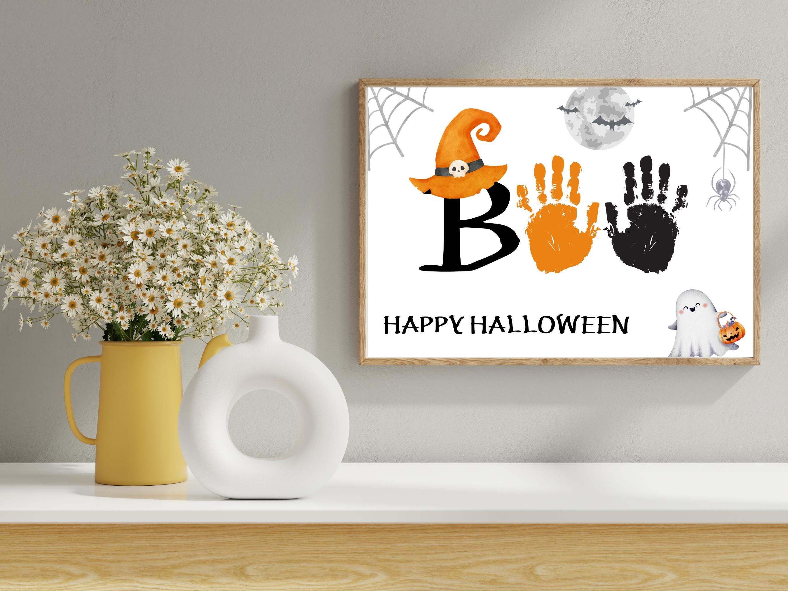 Halloween Handprint Craft, Halloween Craft, Halloween Preschool ...