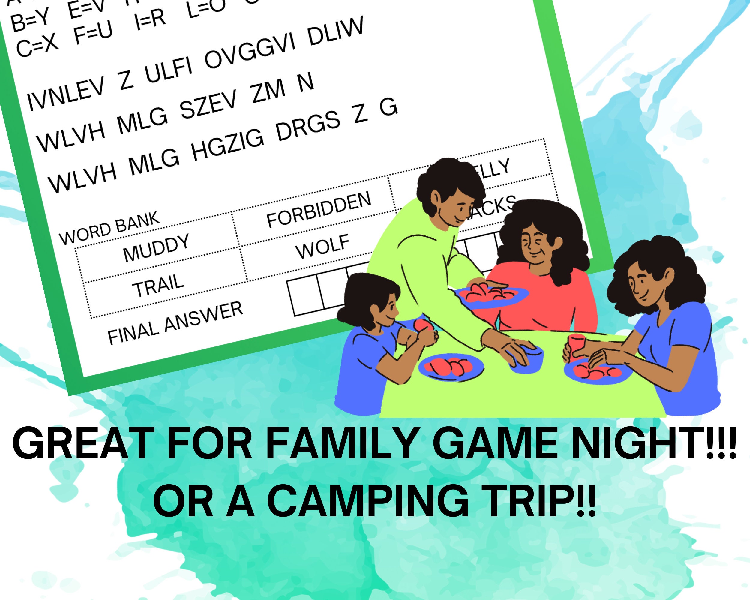 Escape Room for Kids, Printable Escape Room Kit, Wilderness Camp Escape ...