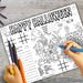 Halloween Placemat, Halloween Coloring Activity Placemat, Halloween ...