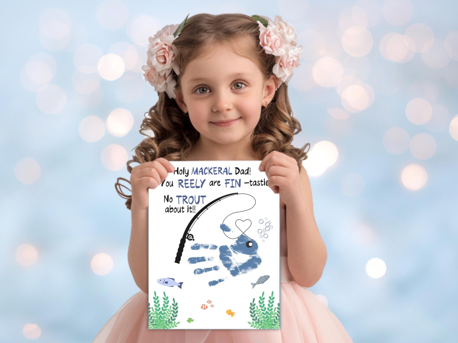 Father's Day Fish Handprint Art Fathers Day Fishing Handprint Craft ...