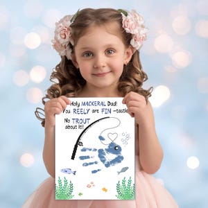 Father's Day Fish Handprint Art Fathers Day Fishing Handprint Craft ...