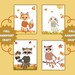 Fall Handprint Art, Woodland Animal Handprint Craft Preschool Activity ...