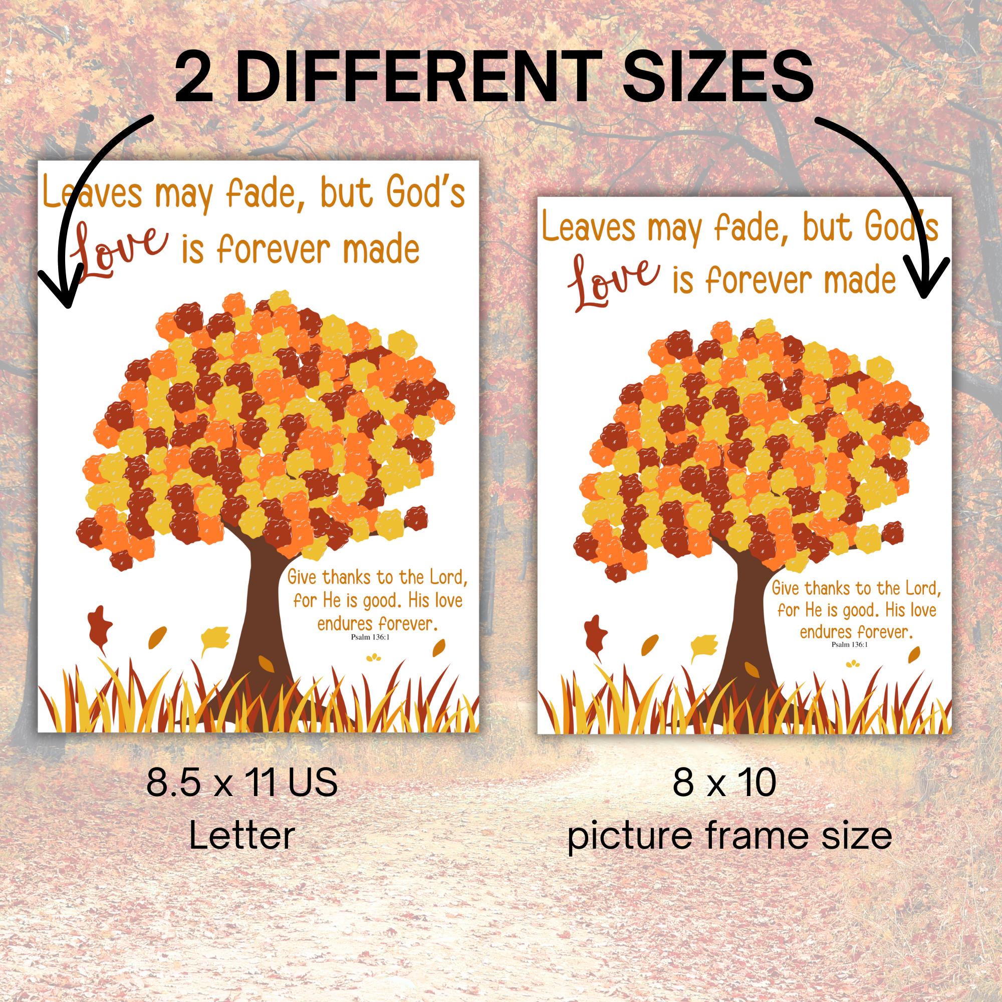 Torn Paper Christian Fall Bible Craft Fall Sunday School Childrens ...