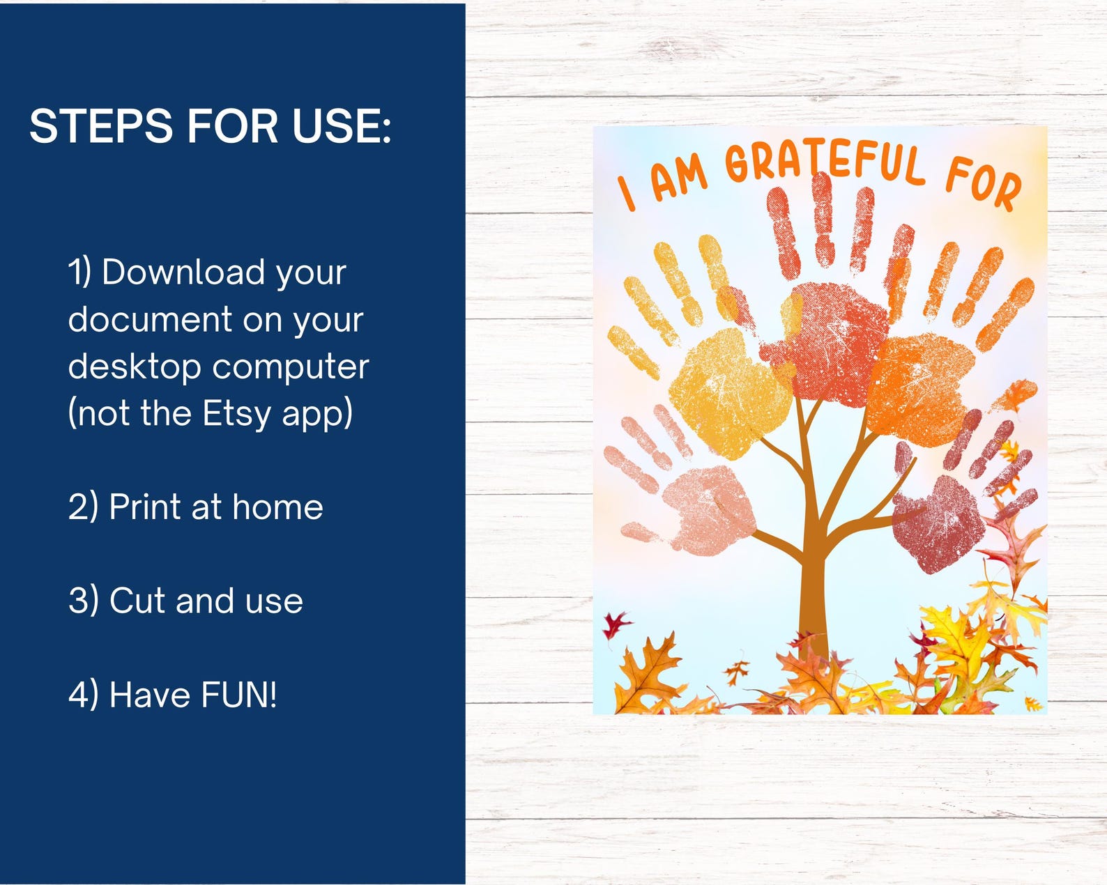 Thanksgiving Gratitude Tree Handprint Craft, Thanksgiving Handprint Art ...