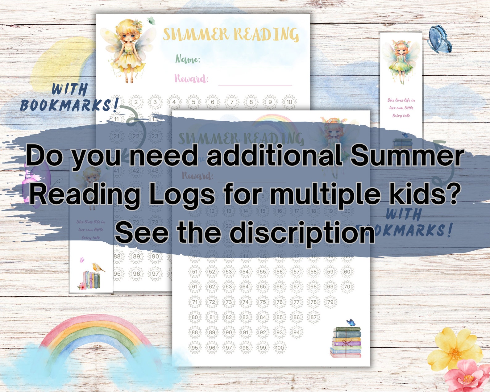 Summer Reading Log for Kids, Summer Reading Chart, Summer Reading Log ...