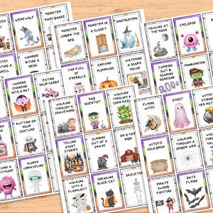 Halloween Charades, Halloween Party Games, Charades Printable, Kids ...