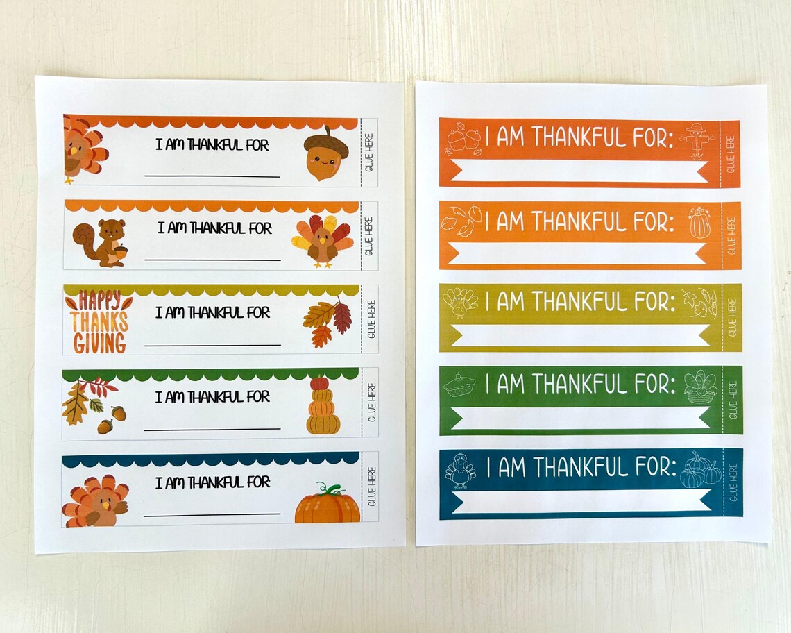 Thanksgiving Gratitude Paper Chain, Family Thanksgiving Activity ...