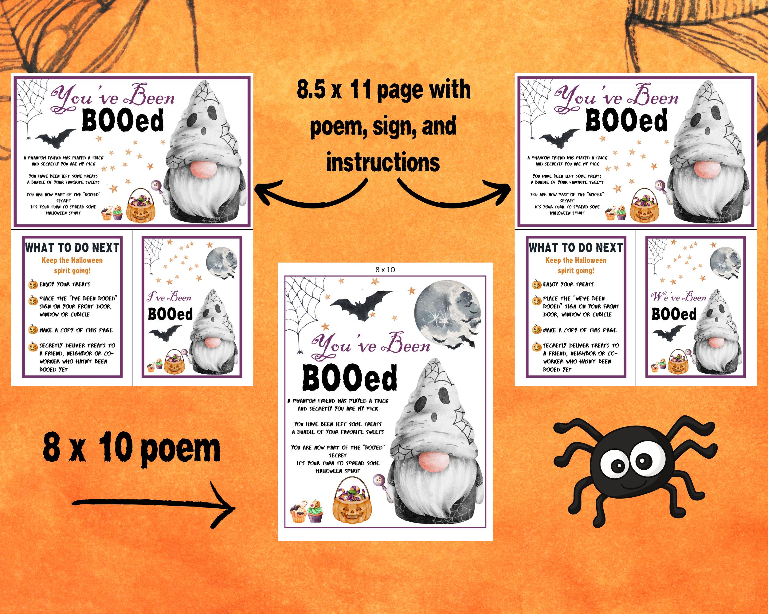 You've Been Booed Kit, Halloween Boo Basket, Boo Basket Tag, Boo Box ...