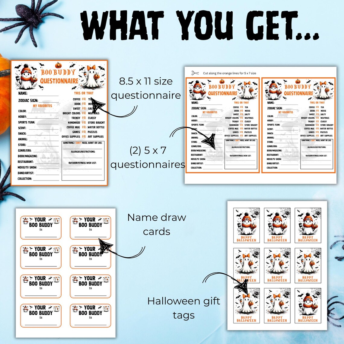 Boo Buddy Secret Halloween Work Gift Exchange You've Been Booed Gift ...