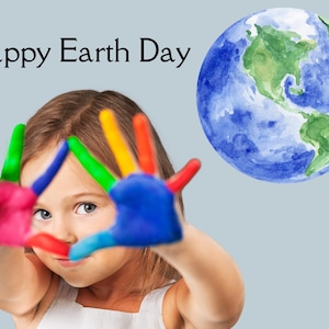 Earth Day Handprint Art Craft for Homeschool Activity Earth Day ...