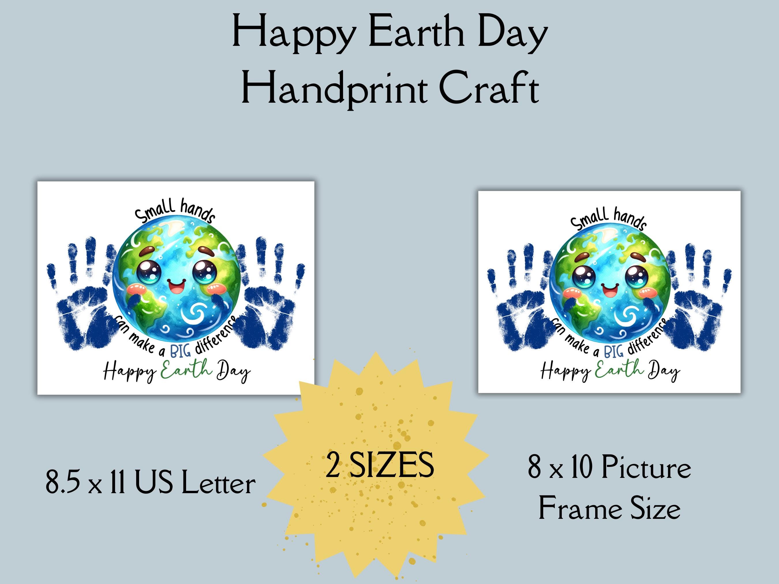 Earth Day Handprint Art Craft for Homeschool Activity Earth Day ...