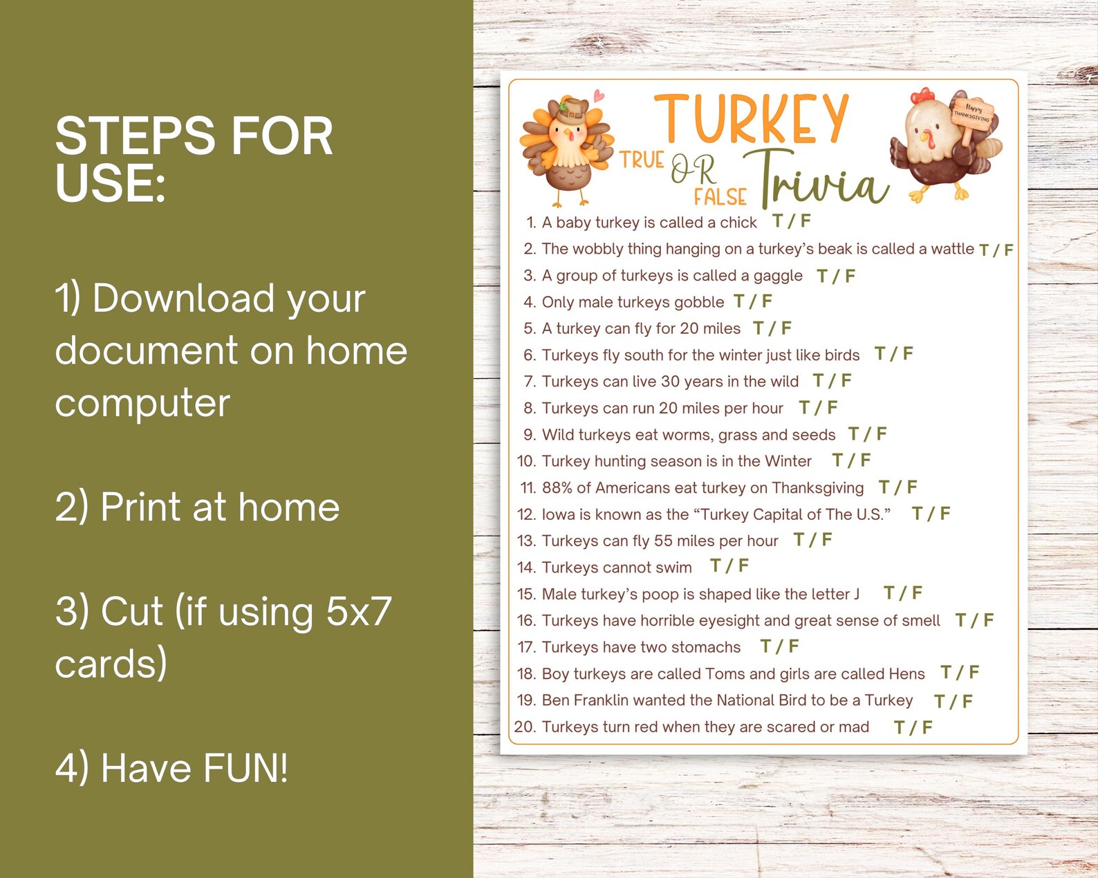 Turkey Trivia, Thanksgiving Trivia Game, Classroom Games, Turkey Quiz ...
