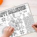 Halloween Placemat, Halloween Coloring Activity Placemat, Halloween ...