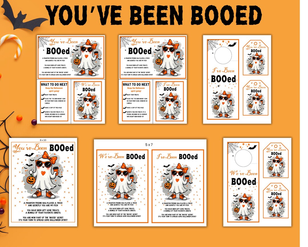 You've Been Booed Kit, Halloween Boo Basket, Boo Basket Tag, Boo Box ...