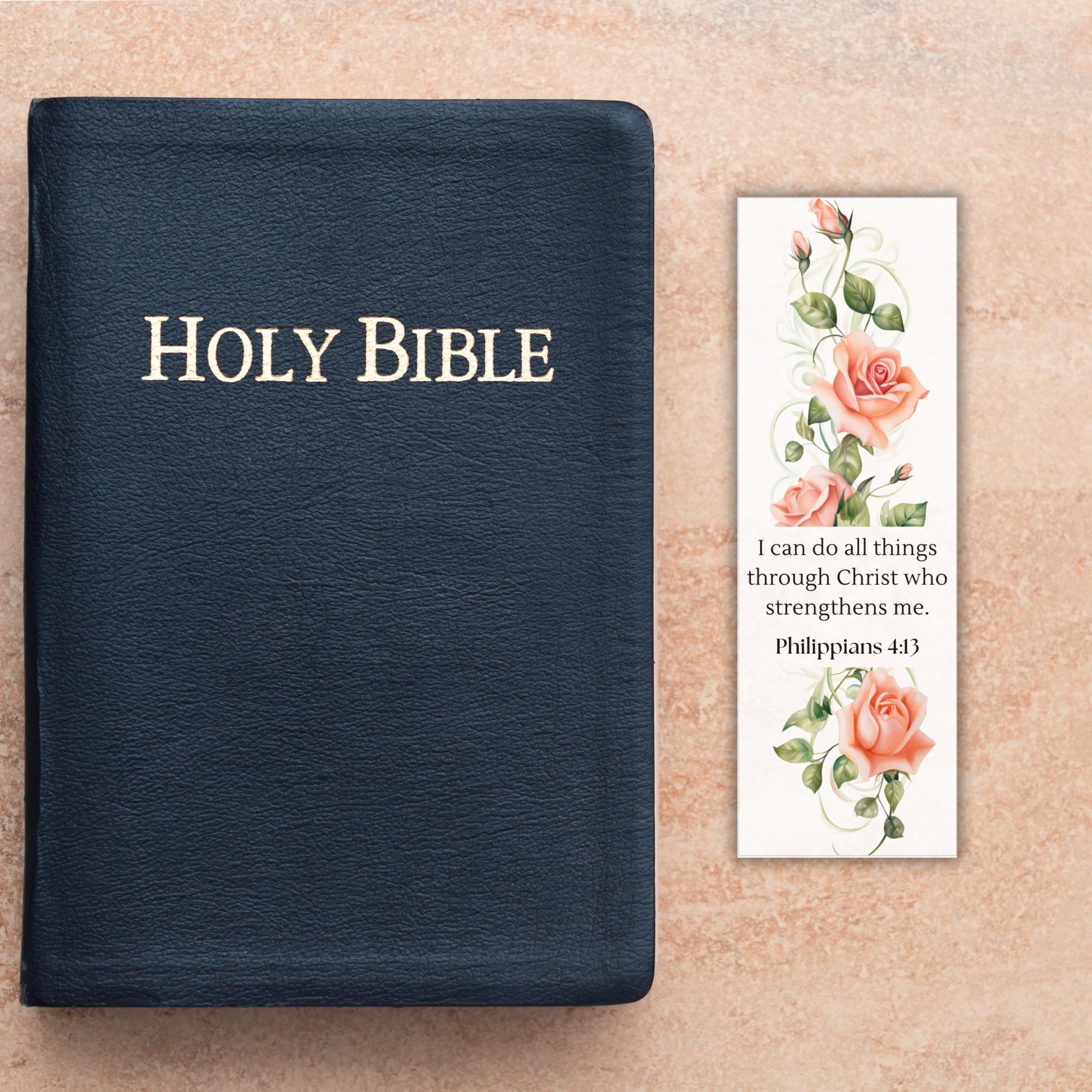 Bible Verse Printable Bookmarks Scripture Prayer Cards Christian ...