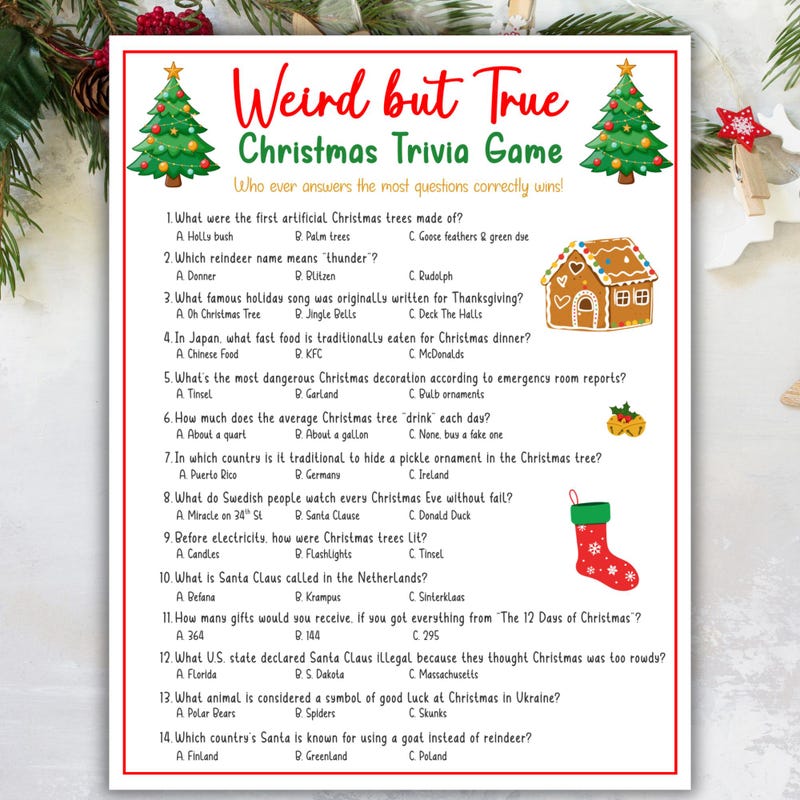 Icebreaker Winter Holiday Games - Etsy