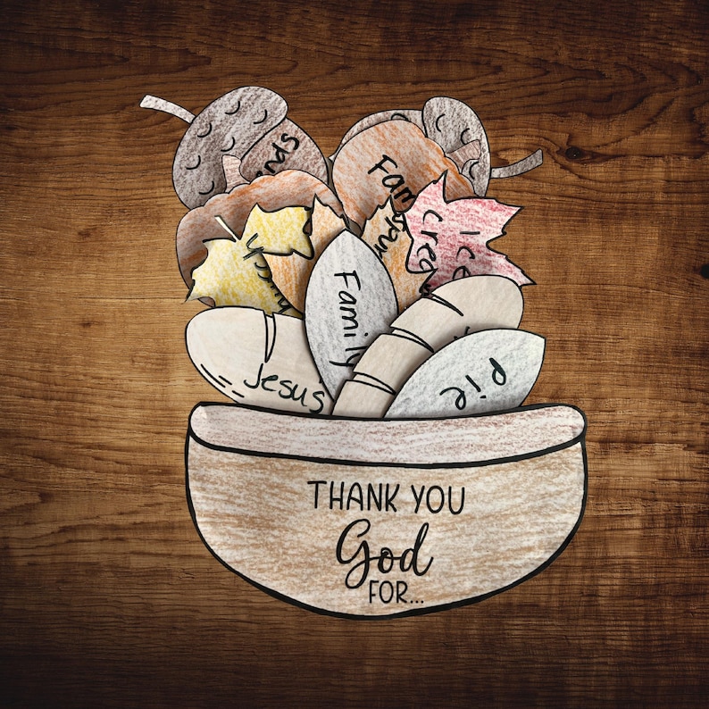 Fall Thankfulness Craft for Kids Sunday School Kids Bible Activity ...
