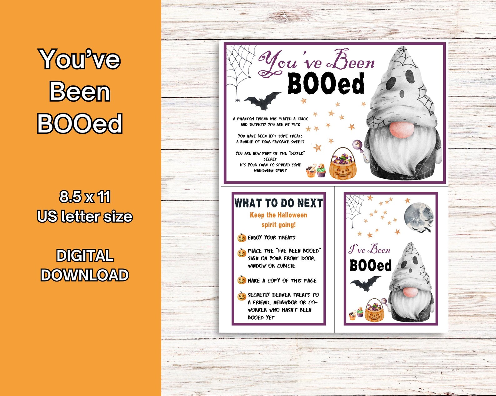 You've Been Booed Kit, Halloween Boo Basket, Boo Basket Tag, Boo Box ...
