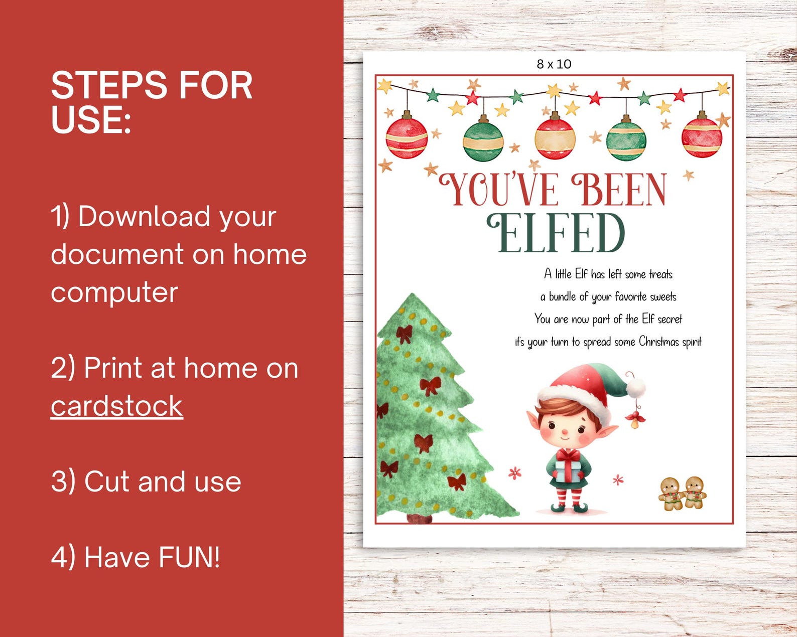 You've Been Elfed, Elf Kit Printable, We've Been Elfed, Elf Your ...