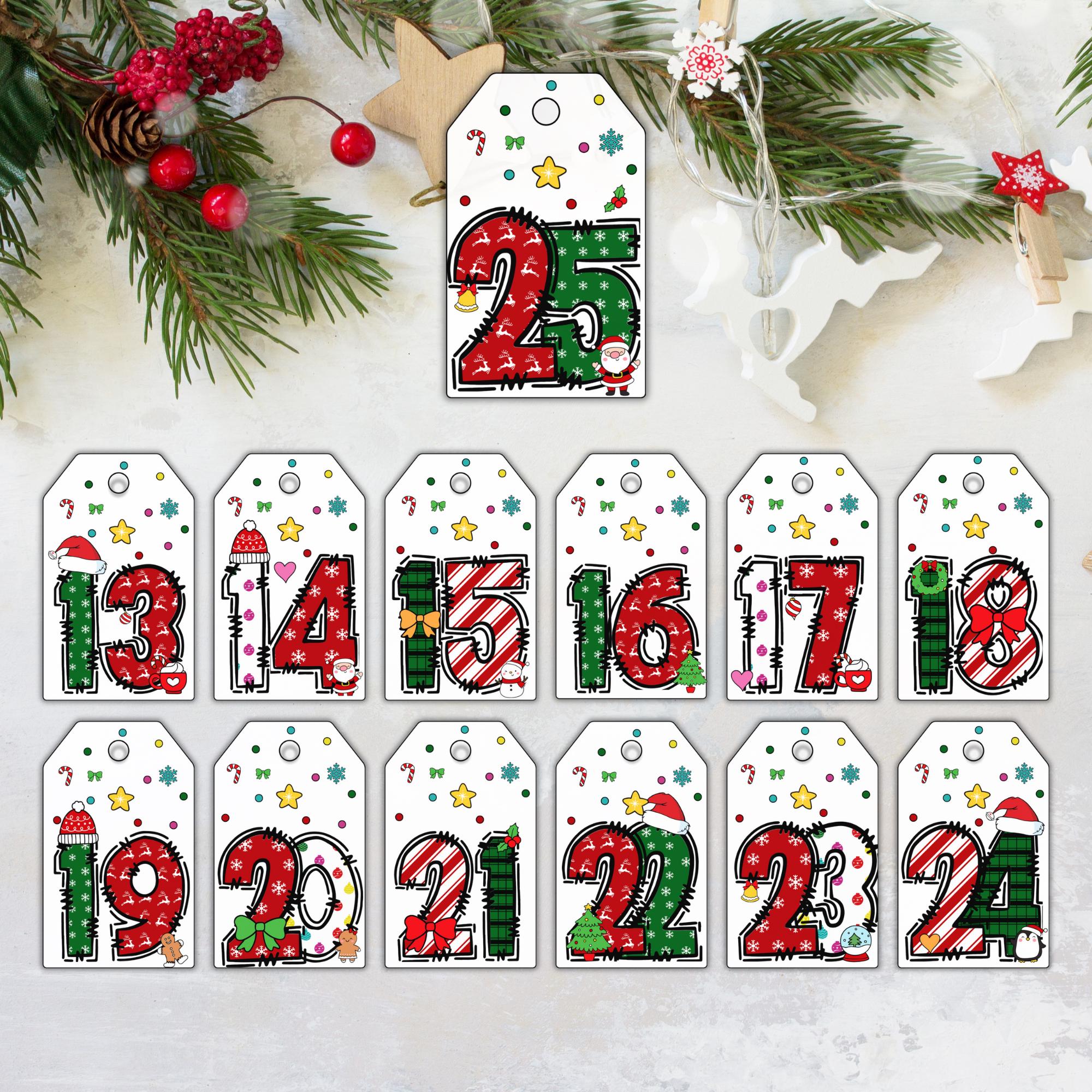 Christmas Countdown Advent Calendar Kids 25 Days of Christmas Bookvent ...