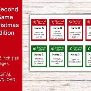 Christmas 5 Second Game, Christmas Party Game, Games for Christmas ...