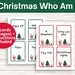 Christmas Who Am I, Christmas Party Game, Family Friendly Christmas ...