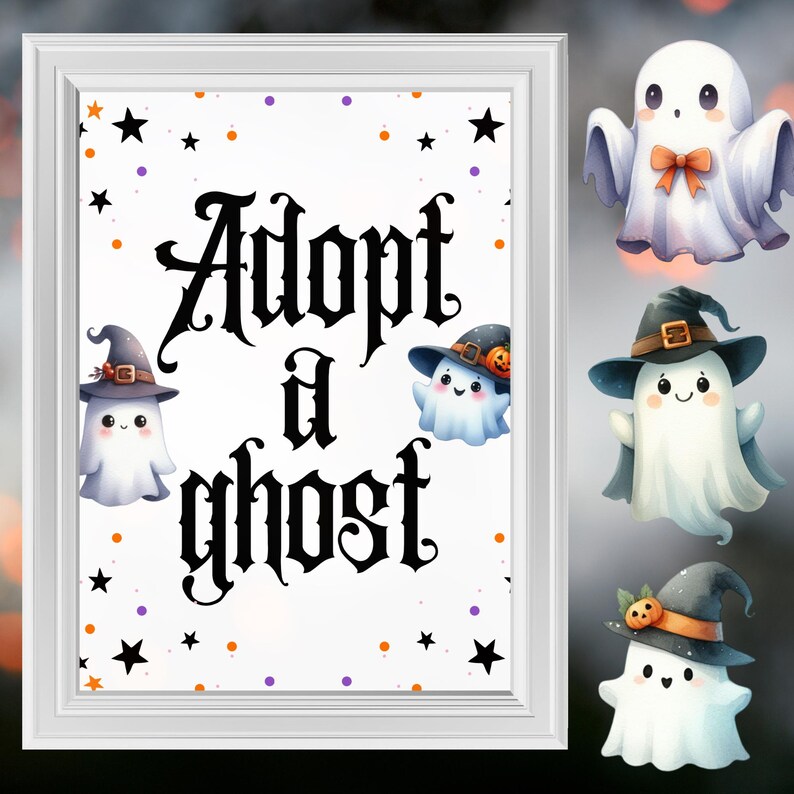 Adopt A Ghost Friendly Ghost Adoption Certificate Halloween Activity ...