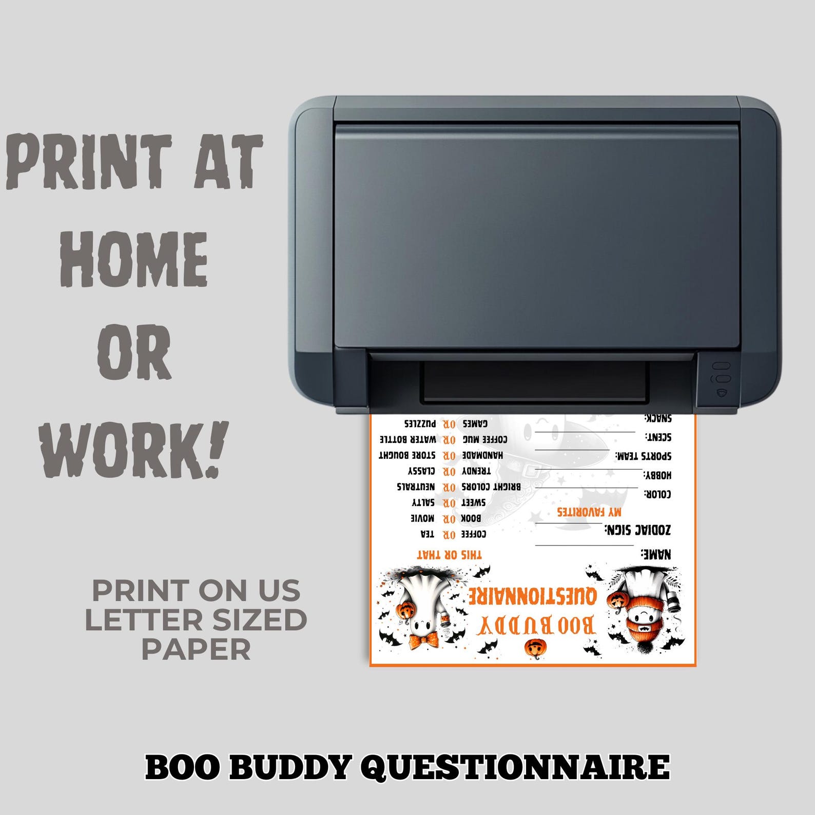 Boo Buddy Secret Halloween Work Gift Exchange You've Been Booed Gift ...