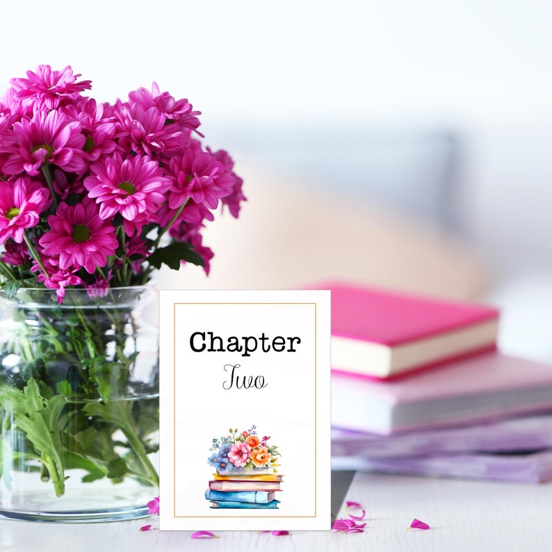 Book Themed Table Numbers for Baby Birthday Bridal Wedding Shower ...
