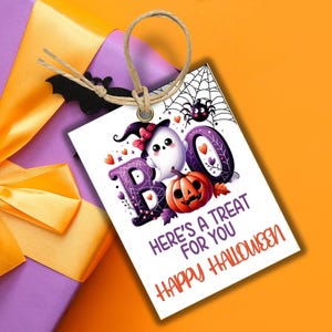 You've Been Booed Tag Printable, Boo Basket Tag, Boo Tags, Halloween ...