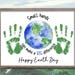 Earth Day Handprint Art Craft for Homeschool Activity Earth Day ...