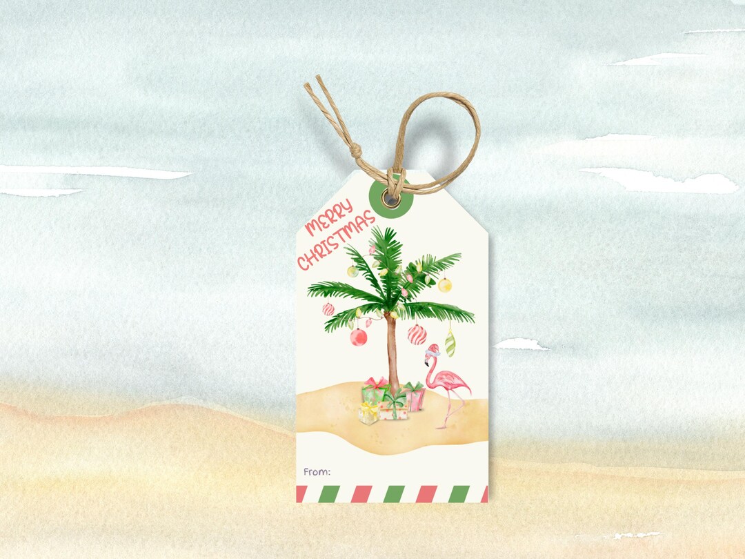 Flamingo Tags, Flamingo Christmas Gift Tags - Etsy