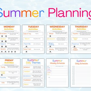 Summer Homeschool Planner Printable Summer Homeschool Curriculum Summer ...
